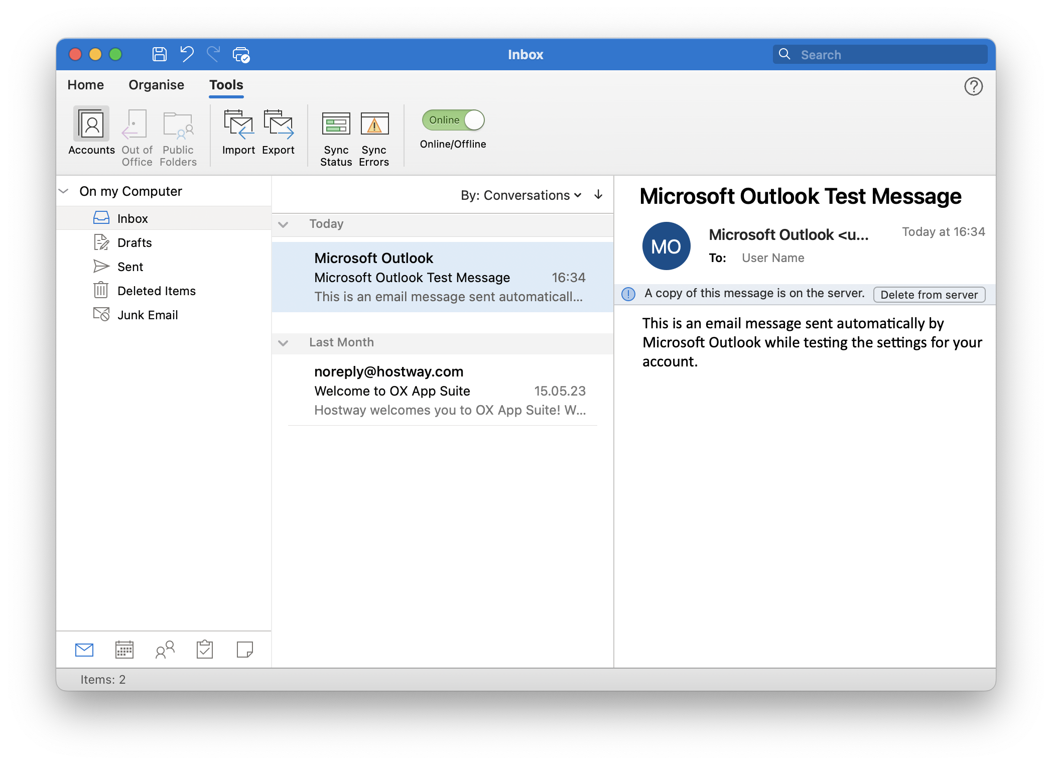 Configure Outlook 2019 for Mac – DomainPeople Help Center