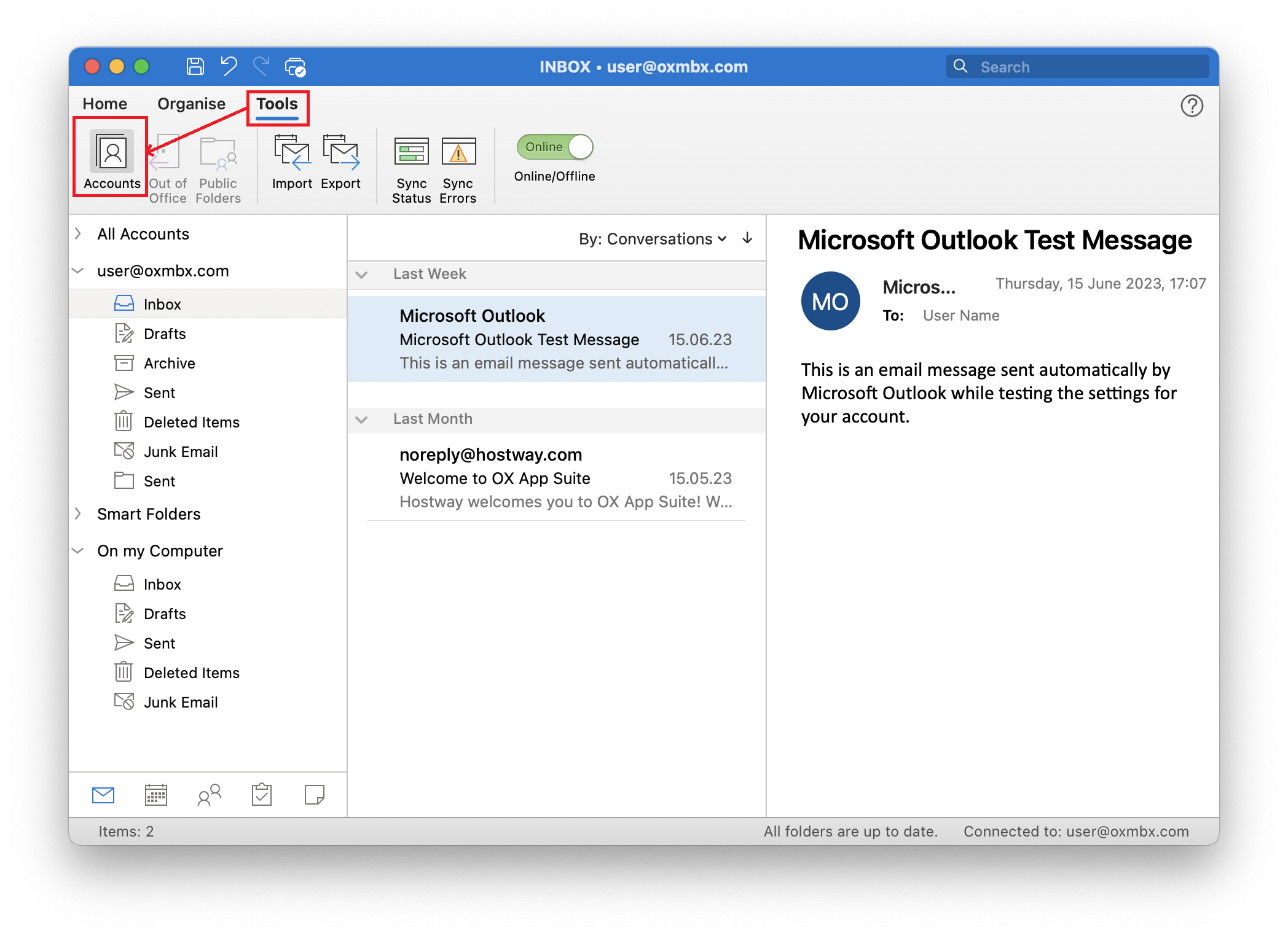 Configure Outlook 2019 for Mac – DomainPeople Help Center